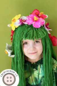 Te Fiti Costume: wig and dress - The Creative Mom